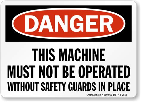 Machine Guarding Signs
