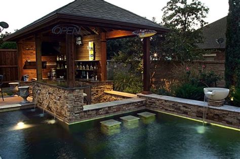 Mega Impressive Swim Up Pool Bars Built For Entertaining Backyard Pool Designs Backyard