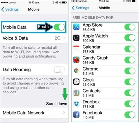 How To Stop Apps Using Mobile Data On Iphone 6 6 Plus Ios 8