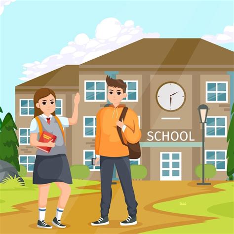 De Volta à Ilustração De Design Da Escola Vetor Premium