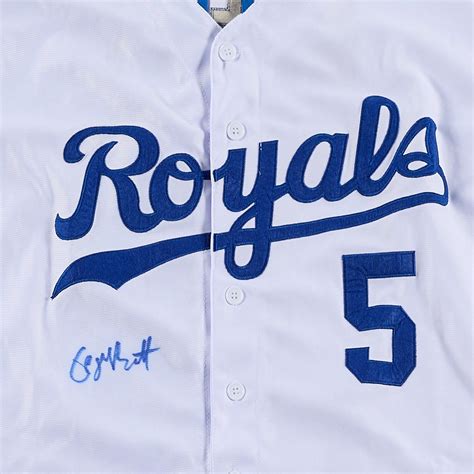 Lot George Brett Signed Royals Jersey Psa