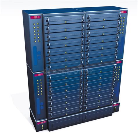 Computer Server Blue Stock Illustration Illustration Of Blue