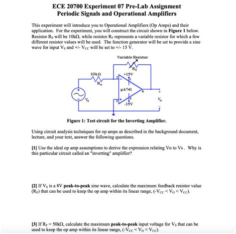Solved Ece 20700 Experiment 07 Pre Lab Assignment Periodic