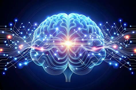 3d Ai Powered Brainwave Vector Concept As A Clean Abstract Of Glowing