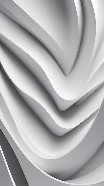 Premium Photo 3d Rendering Trendy Pure White Dynamic Geometric