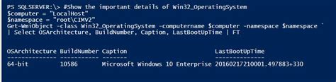 Sql Server Scripting Tip Powershell To Identify Last Bootup Time