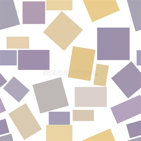 Seamless Color Abstract Square Rectangle Geometric Pattern Generative Art Background Backdrop