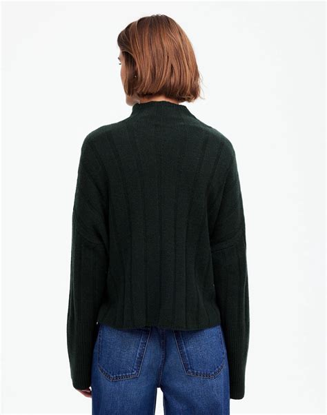 Ribbed Cashmere Wool Blend Pullover Sweater Madewell