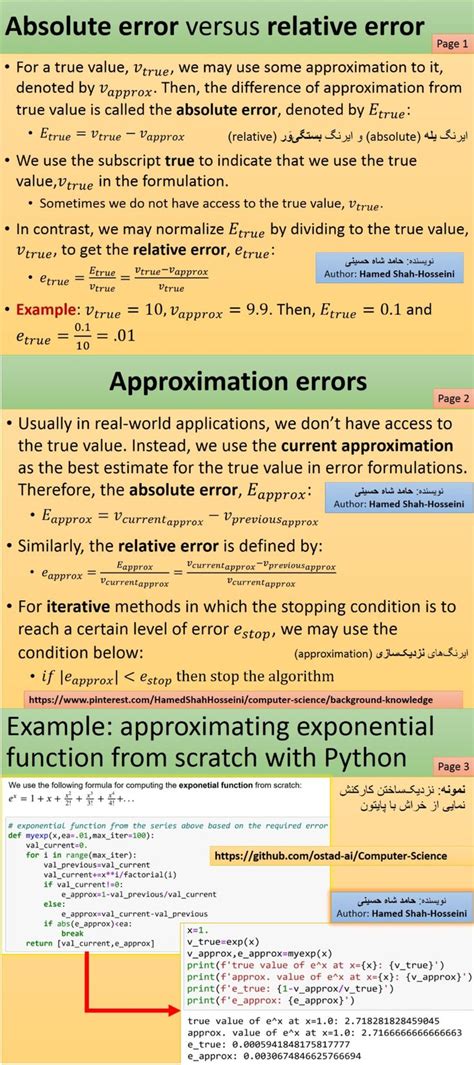 Absolute Error Versus Relative Error In 2024 Absolute Error True