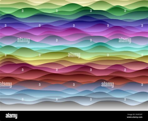 Abstract Curves Background Smooth Curves With Gradients In Contrast Colors Artistic Vector
