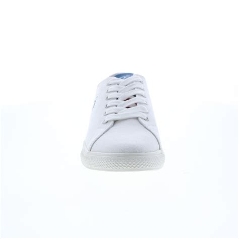 Original Penguin Sam Stripe Lace Up Mens White Lifestyle Sneakers Shoe