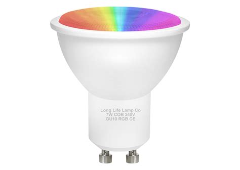 W Gu Led Cob Rgb Colour Changing Light Bulb