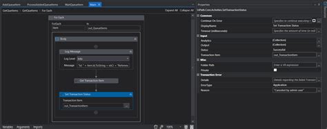 error in set transaction status execution step set transaction status this queue entry has