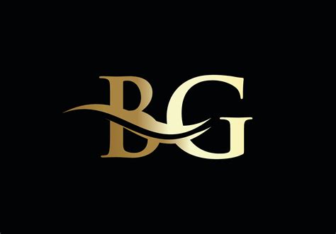 Carta Bg Creativa Con Concepto De Lujo Diseño Moderno Del Logotipo Bg