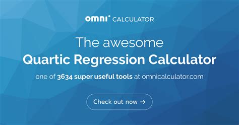 Quartic Regression Calculator