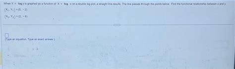 Solved When Y Logy Is Graphed As A Function Of X Logx On A Chegg Com