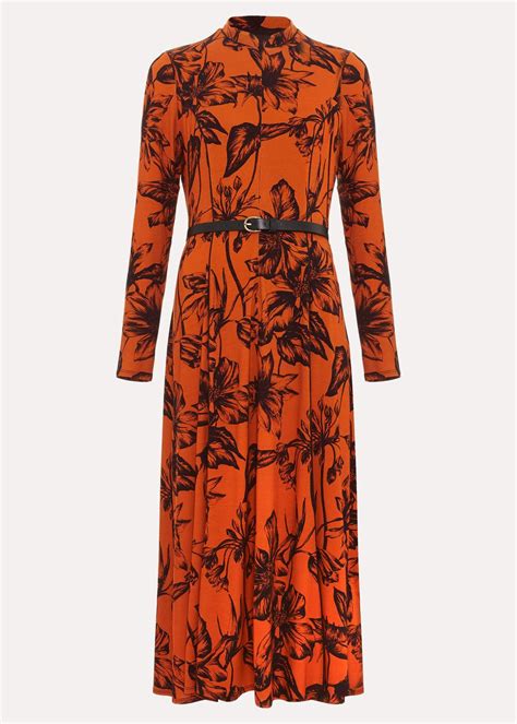 Krissy Floral Piped Midi Dress Phase Eight Uk