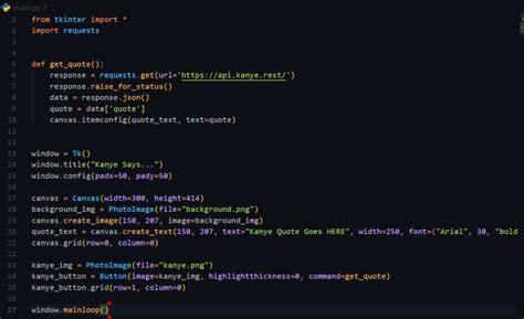 ansh soni on linkedin python enthusiastic python tkinter api kanyequotes programming tech…