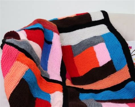 Вязаный полосатый плед своими руками — 5 интересных идей | Креаликум