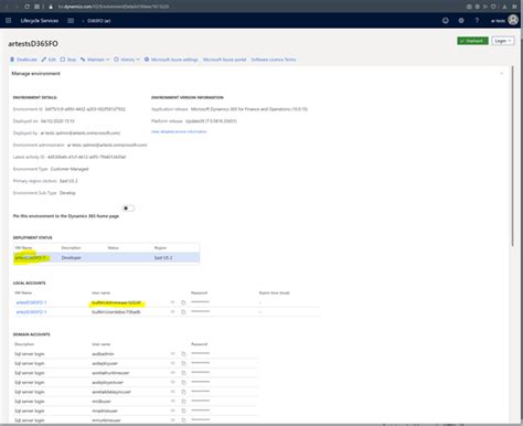 how to create dynamics 365 fando cloud hosted development environment for