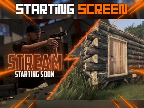 Rust Game Animated Twitch Overlay Package Starting Pause Ending Screens 6 Animated 