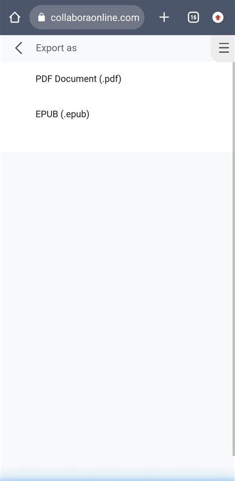 2305 Missing Icons On Mobile Export As · Issue 6499 · Collaboraonlineonline · Github