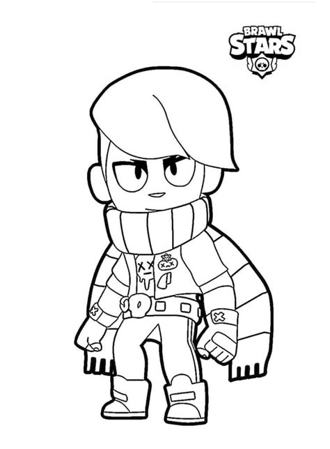 Edgar From Brawl Stars Coloring Page Free Printable Coloring Pages My XXX Hot Girl