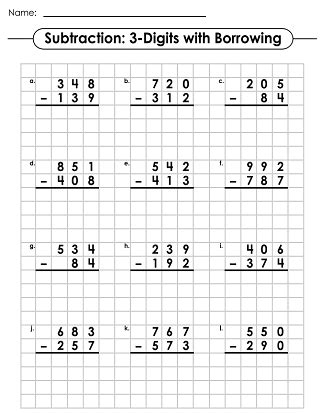 Subtraction With Regrouping Worksheets Download Free Printable Worksheets Library