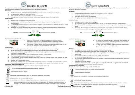 Plug In Connectable Metal Spot Lights 4 Pack Safety Instructions