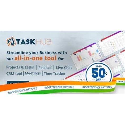 Project Management Finance Crm Tool Taskhub At Only Wpshop