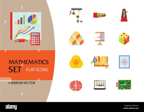 Mathematics Icon Set Stock Vector Image And Art Alamy