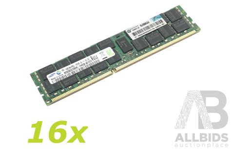 Samsung 16gb Ecc Ddr3 Rdimm Ram Lot 1486814 Allbids