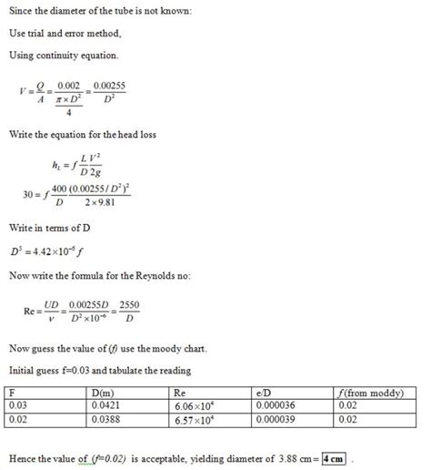 Solved COMPUTE IN MATLAB THE GIVEN UNKNOWN DIAMETER Drawn Chegg
