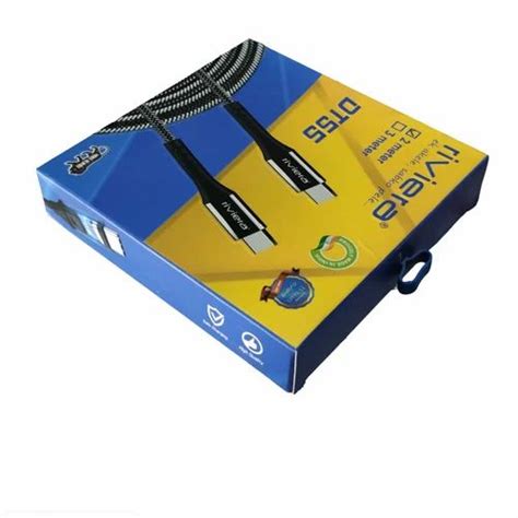 SBS Paper Mobile Data Cable Packaging Box At Rs 8 In New Delhi ID 2853482961133
