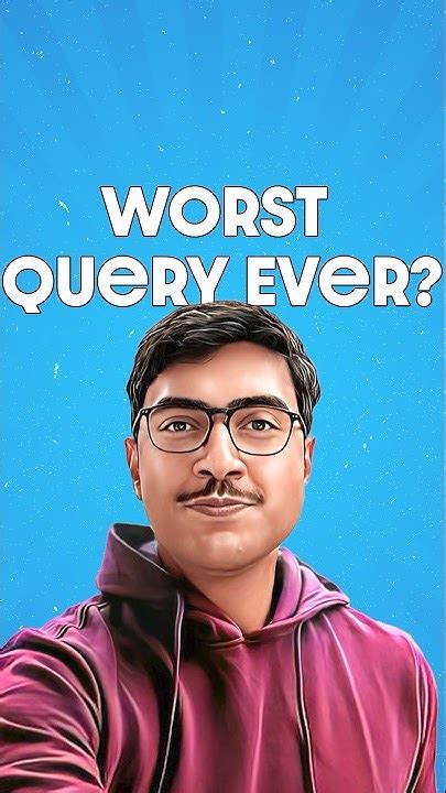 How To Find The Nth Highest Salary Efficiently Worst Sql Query Ever