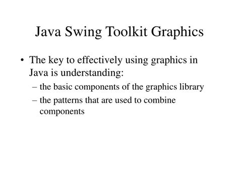 Ppt Java Swing Toolkit Graphics Powerpoint Presentation Free