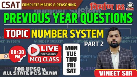 Csat For Upsc And Pcs 2023 24 Reasoning Pyq Number System Part 2