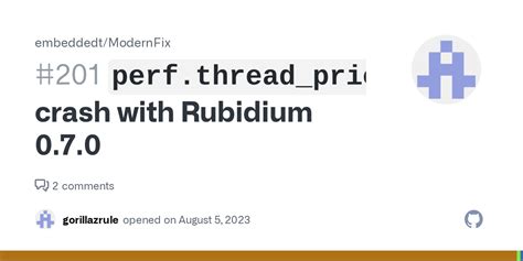 `perfthreadpriorities` Crash With Rubidium 070 · Issue 201