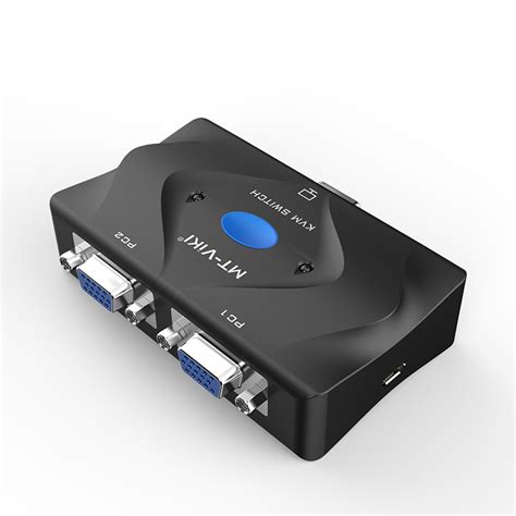 迈拓维矩mt 201 Km两口手动kvm多电脑切换器 面板 桌面控制器切换 虎窝淘