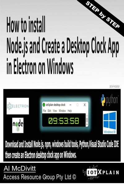 Smashwords How To Install Nodejs And Create A Desktop Clock App In