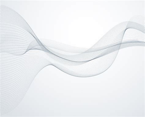 Premium Vector 3d Particles Mesh Array Sound Wave Flowing Round