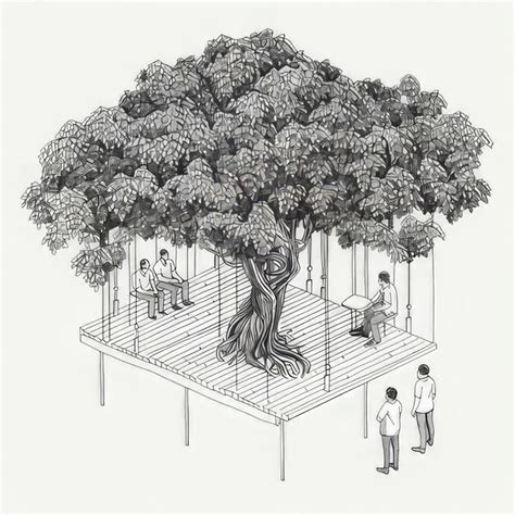 Tree Drawing With Perspective Images Free Download On Freepik