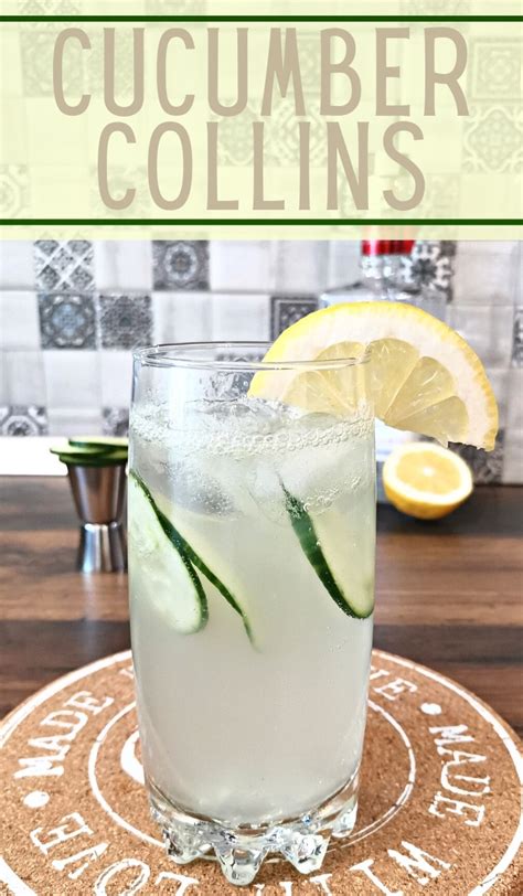 Cucumber Collins Cocktail Recipe Foodiosity