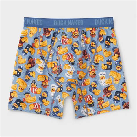 Men S Buck Naked Pattern Boxer Briefs Duluth Trading Company