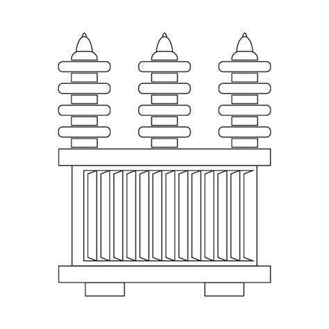 210 Illustration Of A Electrical Transformer Box Stock Illustrations Royalty Free Vector