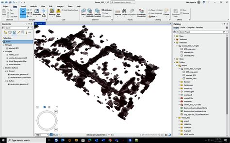 Importing Gpr Derived Data In 3d Gis Laboratoriet För Digital Arkeologi Dark Lab
