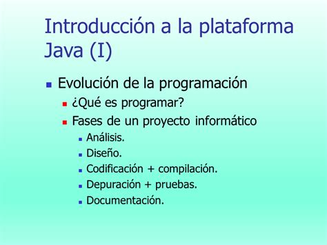 Introducción A La Plataforma Java