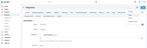 How To Add And Edit Products — Cs Cart 418x Documentation