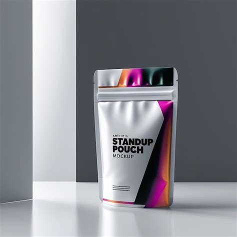 Unique Design Plastic Bag Mockup Premium Ai Generated Image