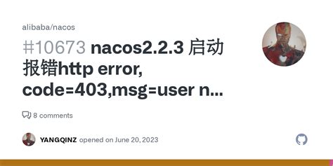 Nacos Error Code Msg User Not Found Dataid